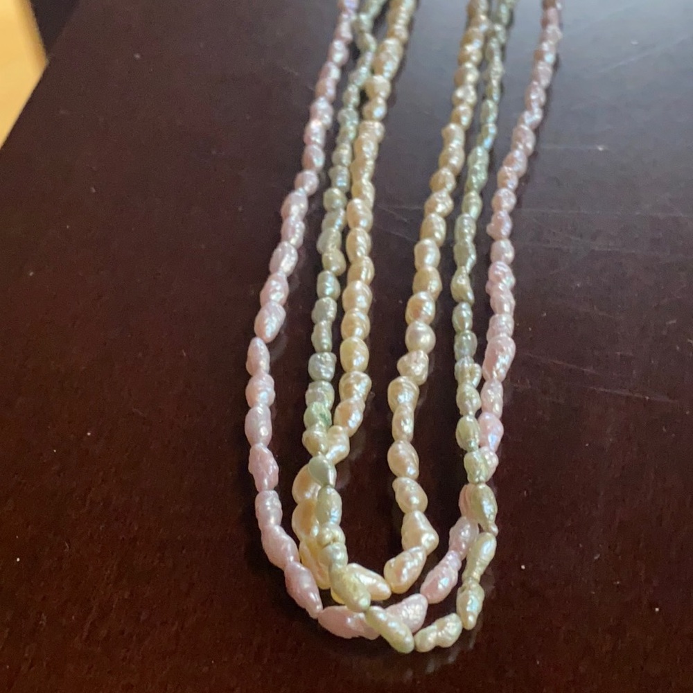 Genuine Freshwater Seed Pearl Necklace - Gem